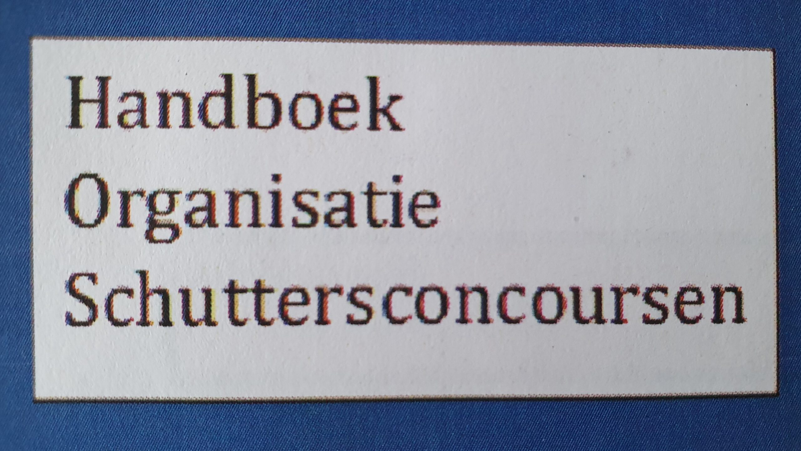 Vernieuwde Concours Handboek 2026 – schuttersnet.nl